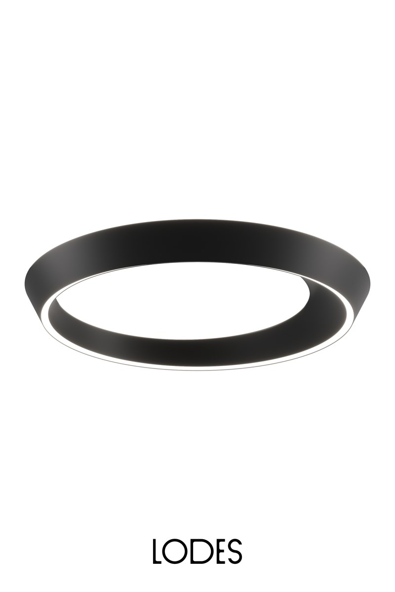 Lodes Tidal 45 Oval Ceiling 30K Black Matt