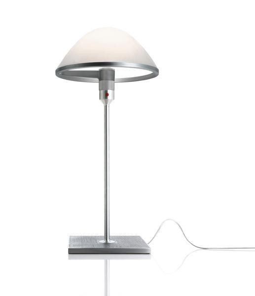 Luceplan Miranda Table Lamp Aluminium White